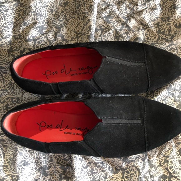 Pas de Rouge | Shoes | New Pas De Rouge Black Suede Hidden Wedge Bootie ...